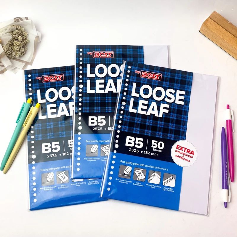 Jual ATK-POINT | BIG BOSS Loose leaf Polos B5 50 lembar / loose leaf ...