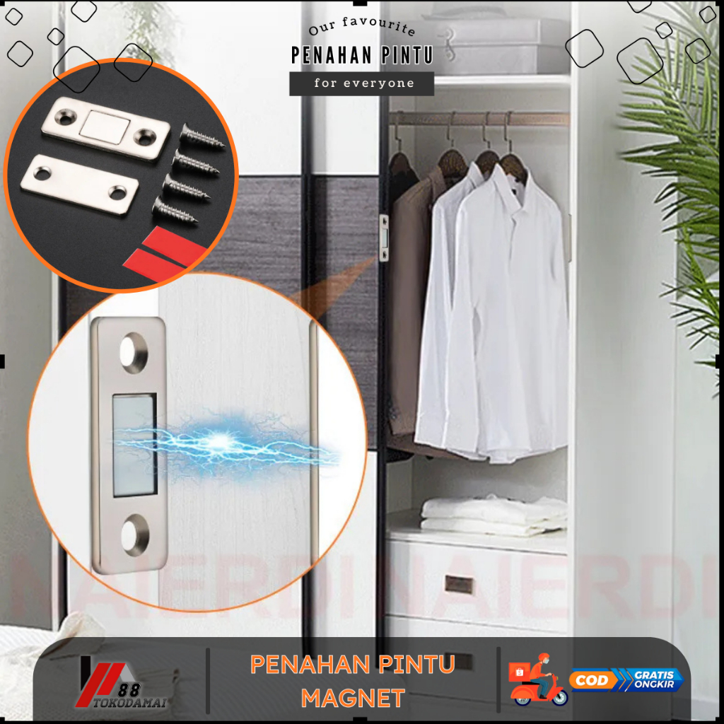 Jual Magnet Pintu Lemari Magnet laci Magnetic Door Closer Stopper ...