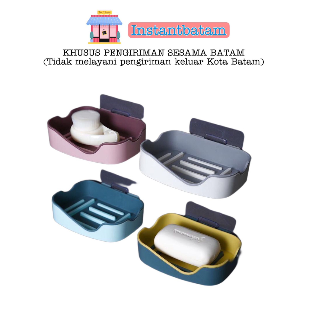 Jual 131 BOX WADAH TEMPAT PENYIMPANAN SABUN MENEMPEL DI DINDING ...