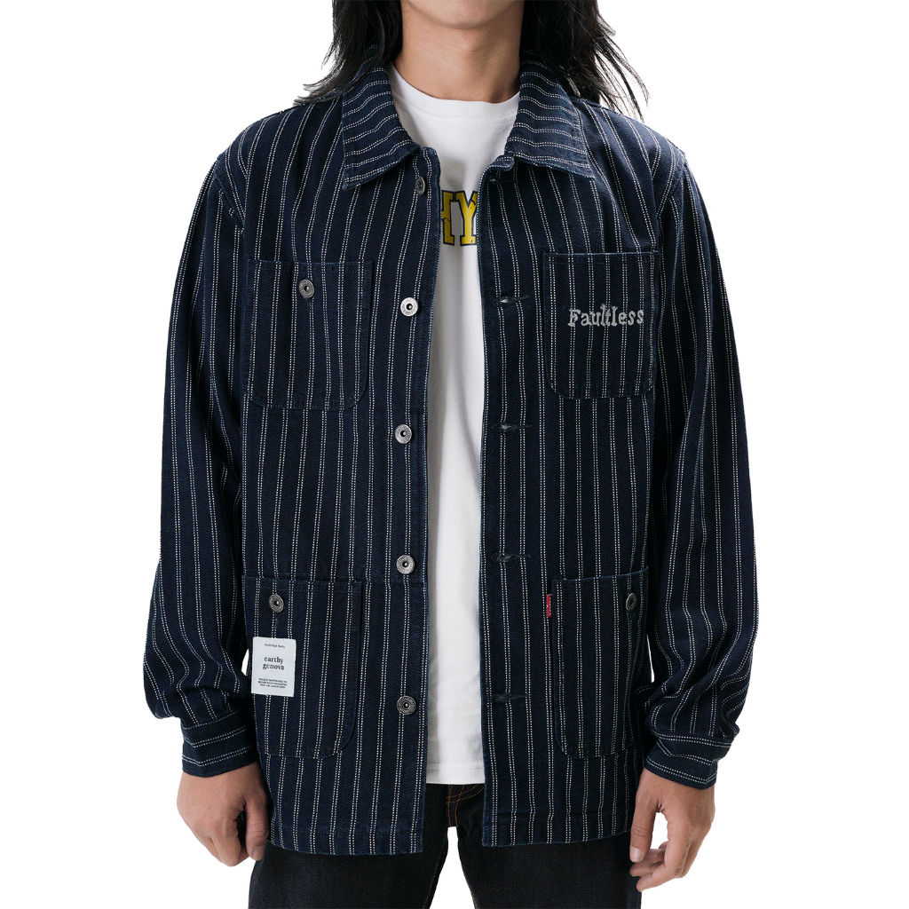 Jual EARTHY GENOVA - Jacket Chore Denim MAHOGRA 13.5 Oz Wabash Denim ...