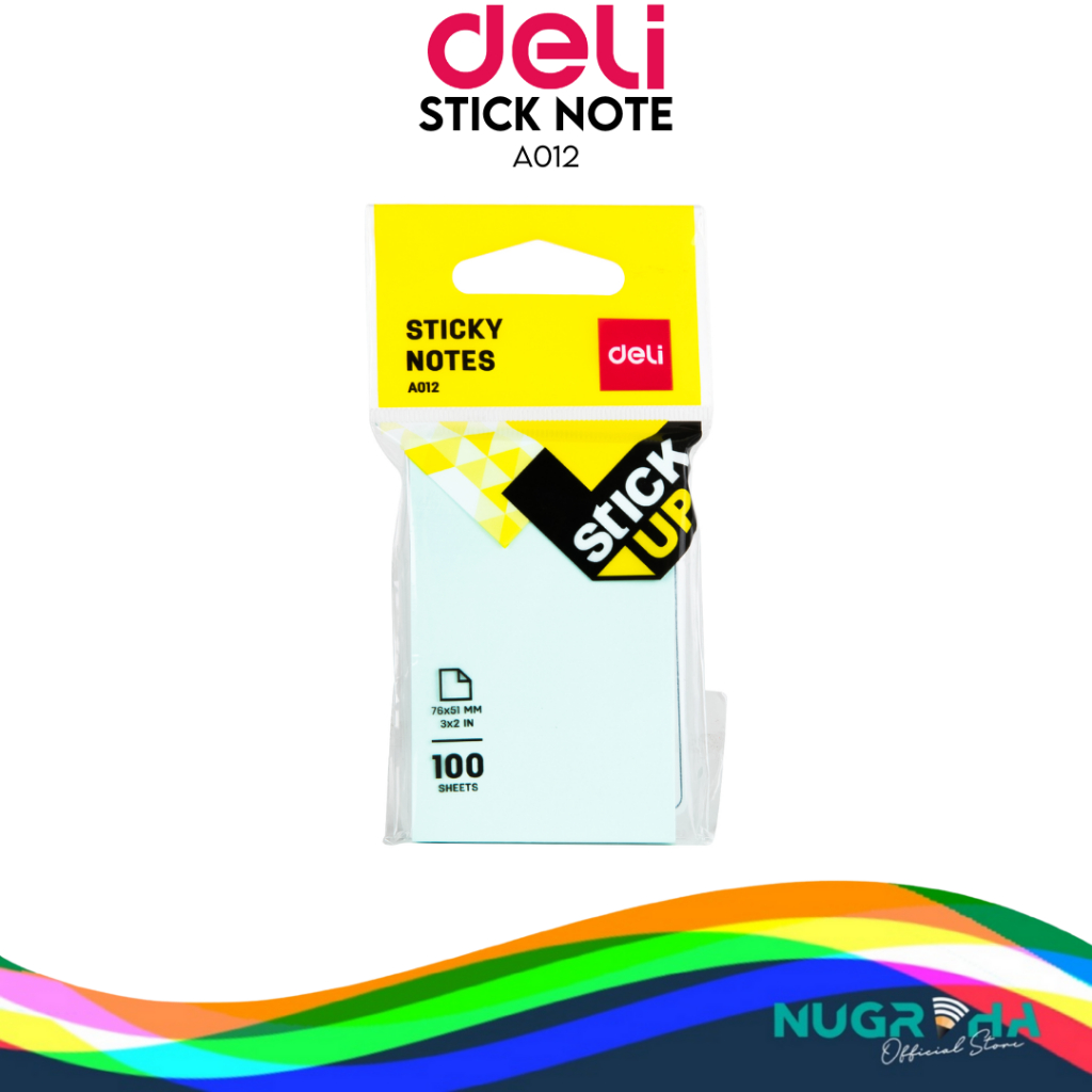 Jual Sticky Notes Deli 76mm x 51mm A01202 | Shopee Indonesia