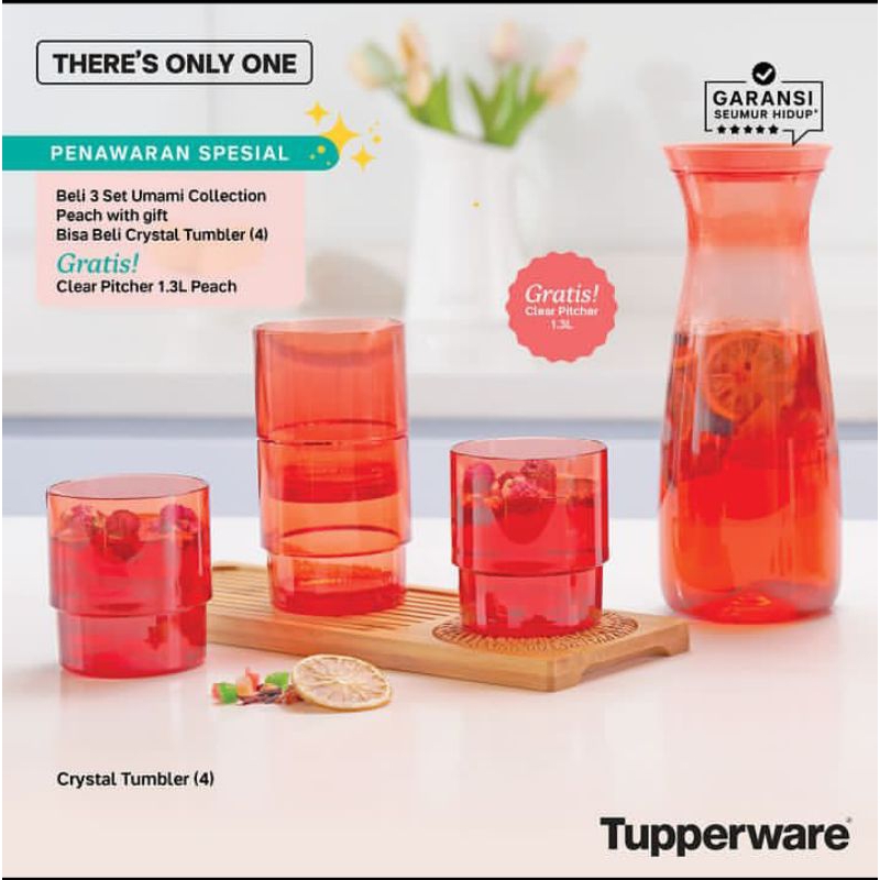 Jual Clear pitcher tupperware / crystal tumbler tupperware | Shopee ...