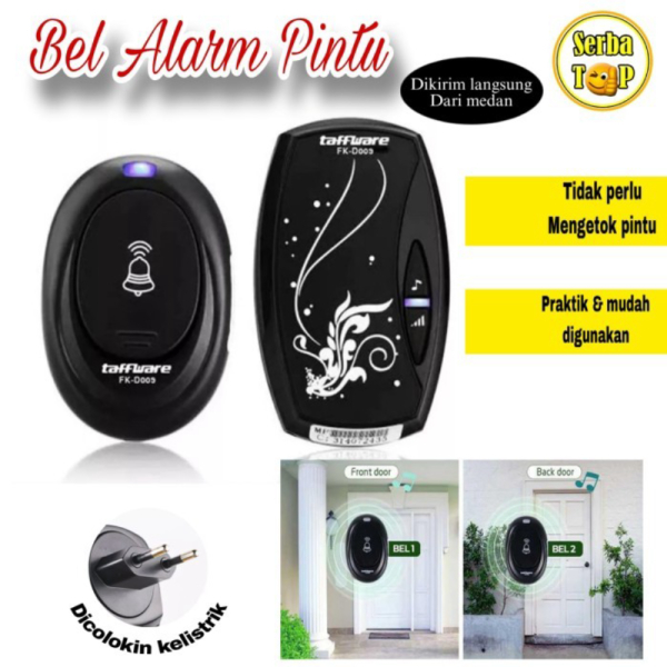 Jual Dijual Bel Pintu Taffware Bel Pintu Wirelles Doorbell Bel Rumah ...