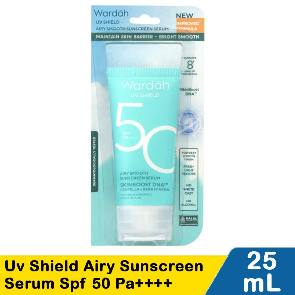 Jual Wardah UV Shield Airy Smooth Sunscreen Serum SPF 50 PA++++ | Shopee Indonesia