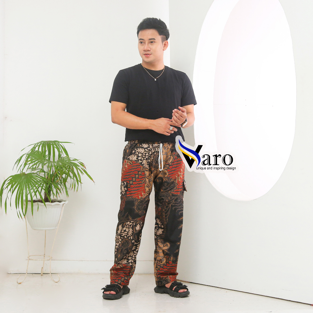 Jual Celana Boim Panjang Batik Varo Jumbo XXL | Shopee Indonesia