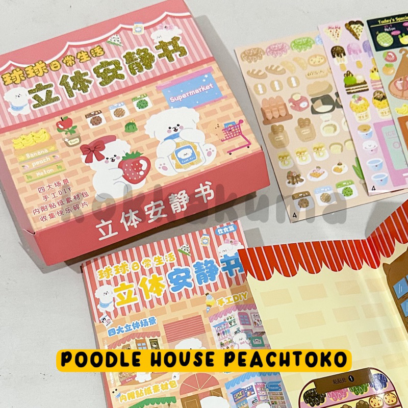 Jual ( KKM ) CUTE POODLE QUIET BOOK / BUSY BOOK FOR KIDS KARAKTER ...