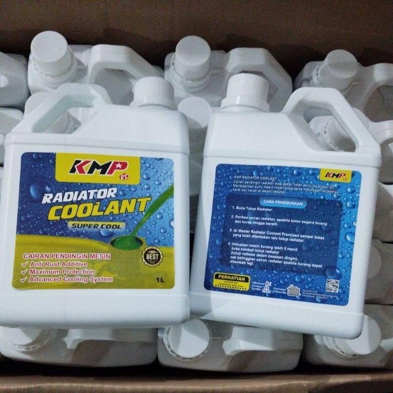 Jual air radiator coolant motor/mobil 1 liter 20 botol KMP (dus ...