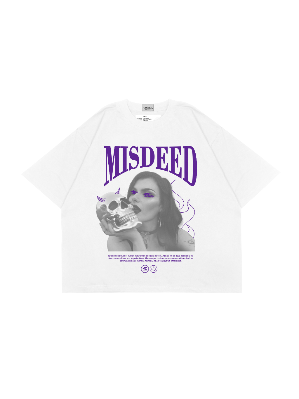 Jual Kaos White Boxy Oversize Tshirt 20s - MISDEED - Uncle Goerge ...