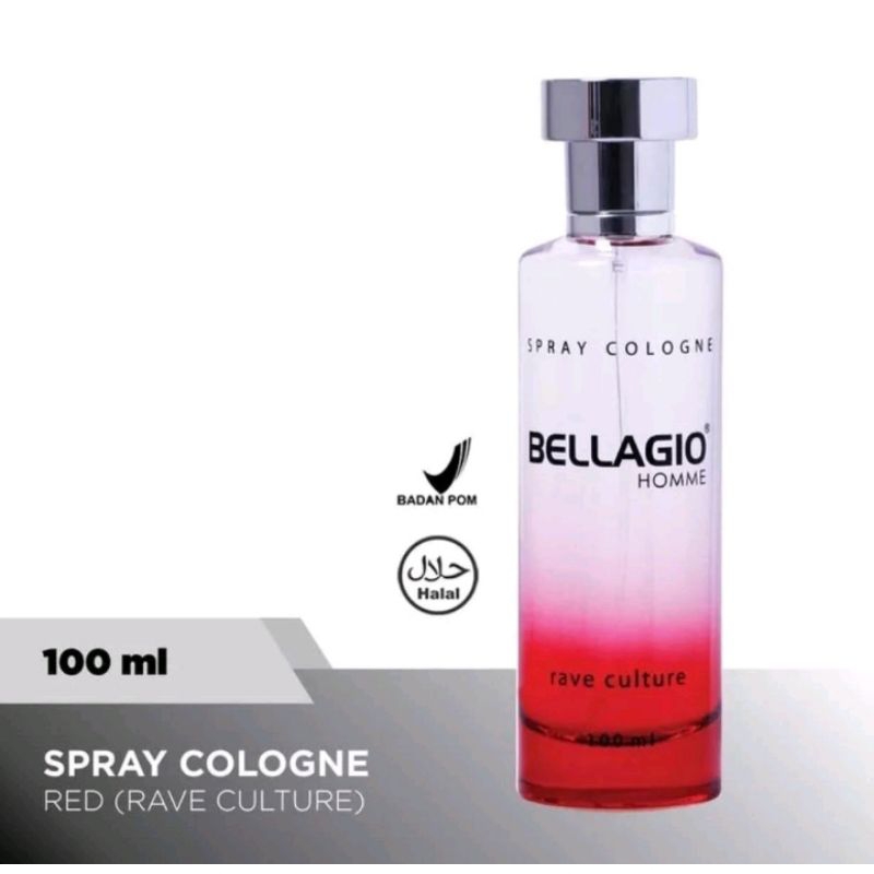 Jual BELLAGIO HOMME RAVE CULTURE ( MERAH ) 100 ml | Shopee Indonesia