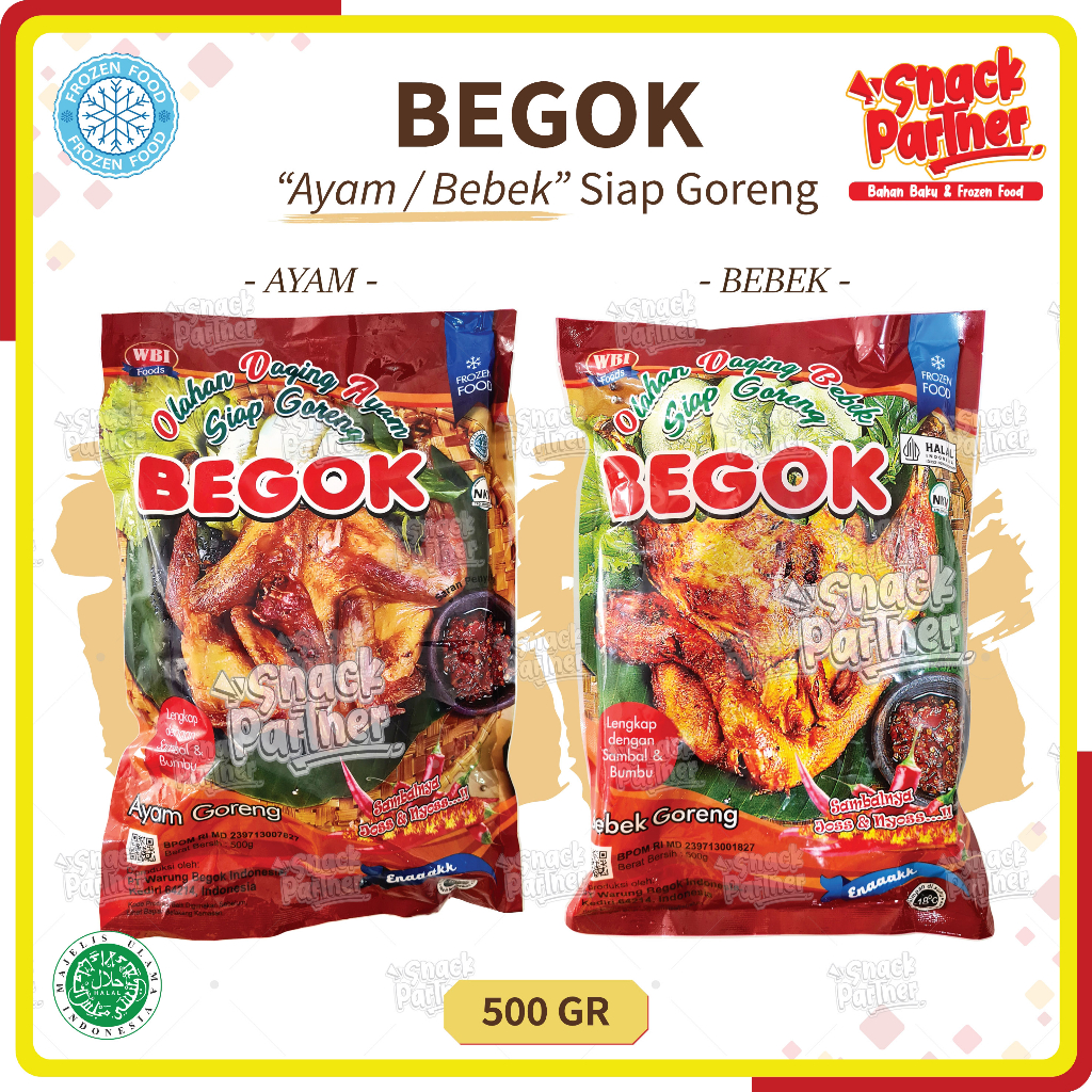 Jual BEGOK 500 GR - Olahan Daging Ayam / Bebek Ungkep Siap Goreng ...