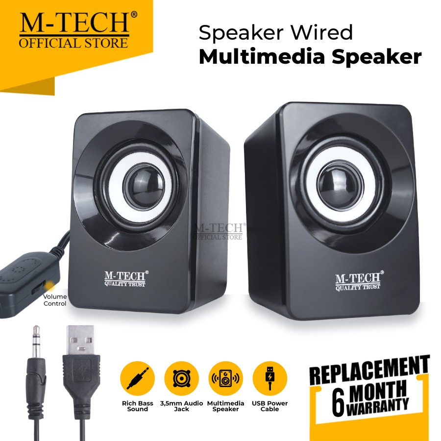 Jual Speaker M-Tech Original Multimedia PC Komputer Laptop A2 | Shopee ...