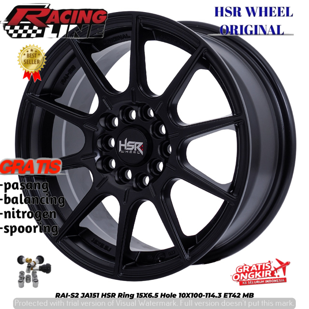 Jual VELG MOBIL RACING RING 15 UNTUK INNOVA SUBARU ERTIGA RUSH BALENO ...