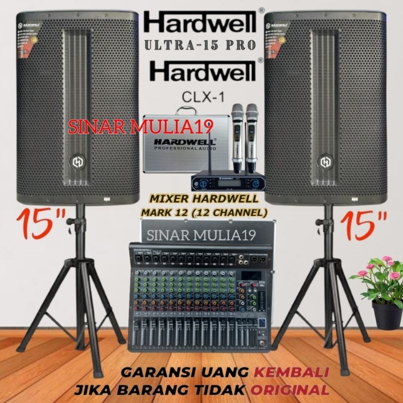 Jual Paket Sound System Outdoor Speaker Aktif 15 Inch Hardwell Ultra 15 ...