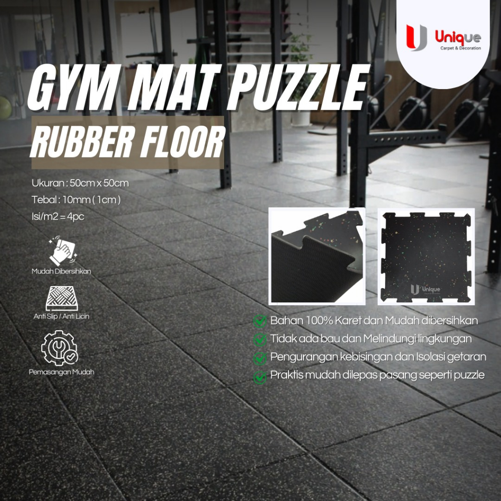 Jual Karpet karet tile Gym/Matras karet/Alas Gym/ Karpet karet murah ...
