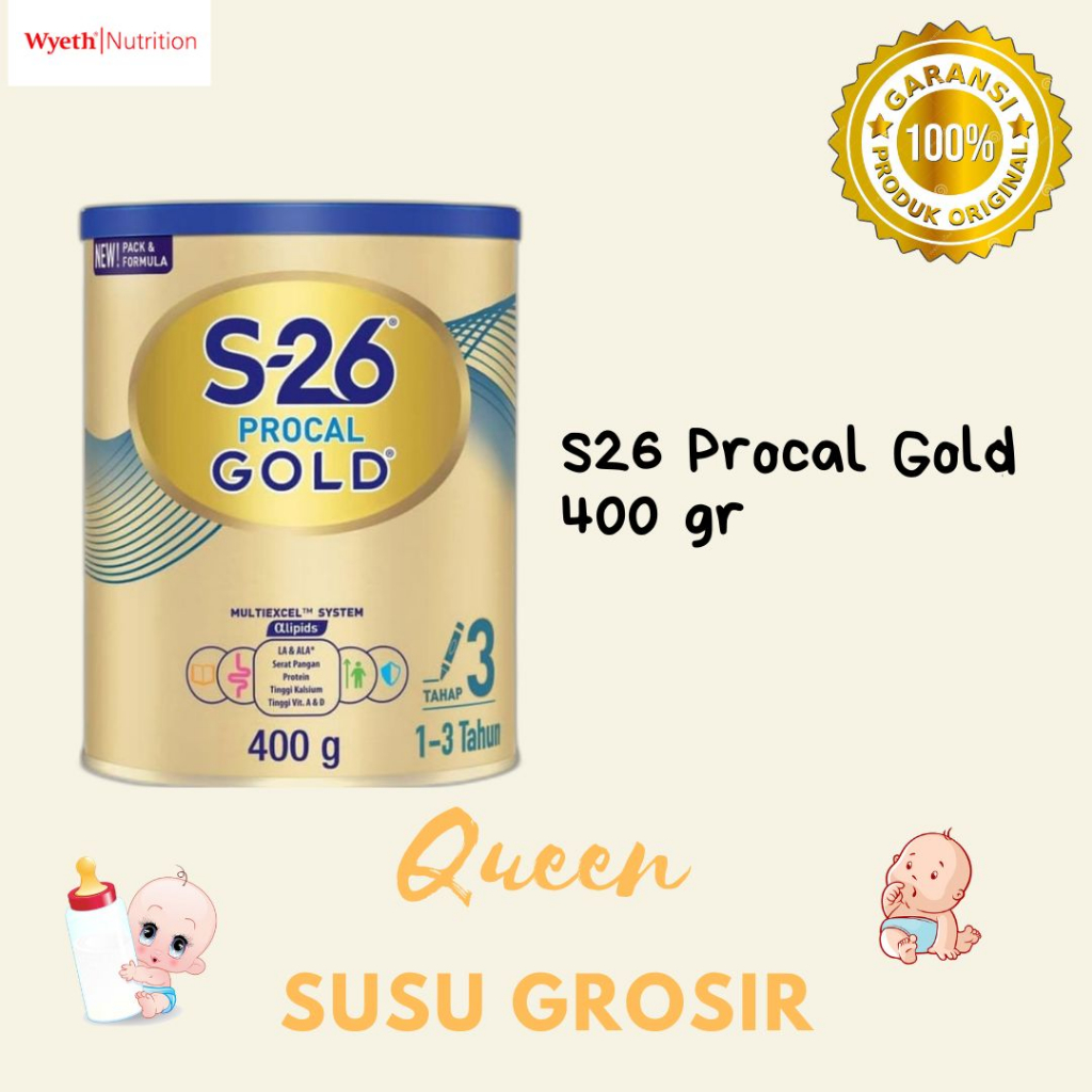 Jual Wyeth S26 Procal Gold 400 900 1600 gr | Shopee Indonesia