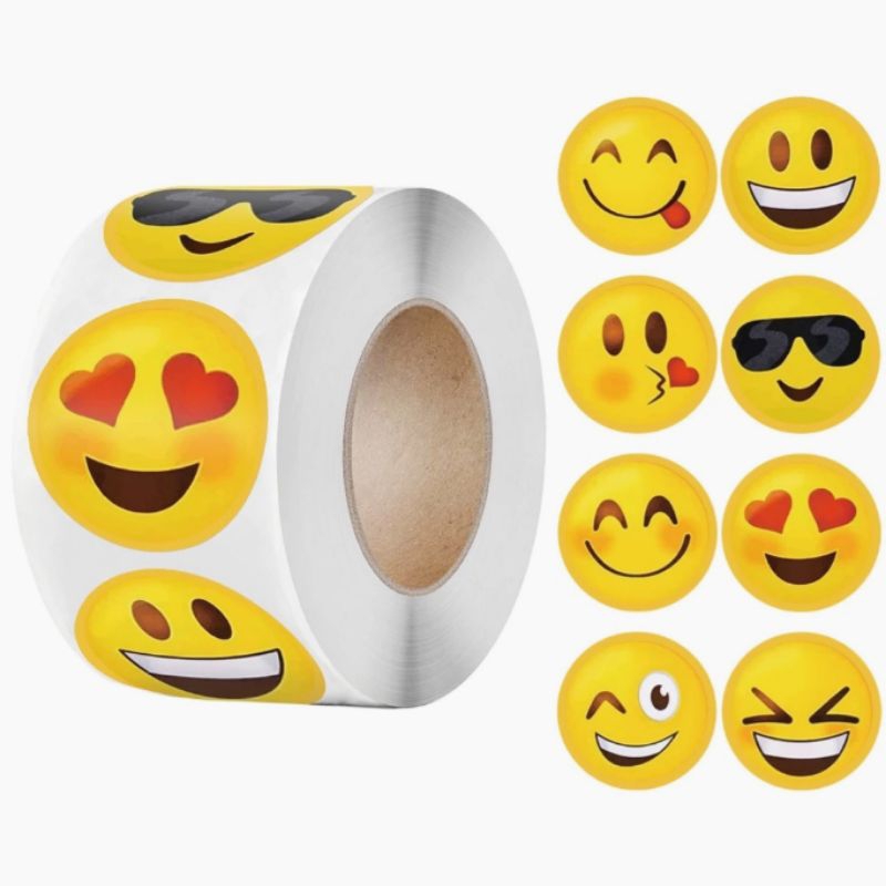 Jual 100 Pcs / 500 Pcs - Stiker Emoji Motivasi Anak Reward Sticker ...