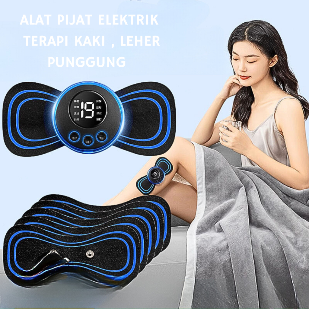 Jual Alat Pijat Leher terapi Punggung EMS Elektrik Electric Mini Getar ...