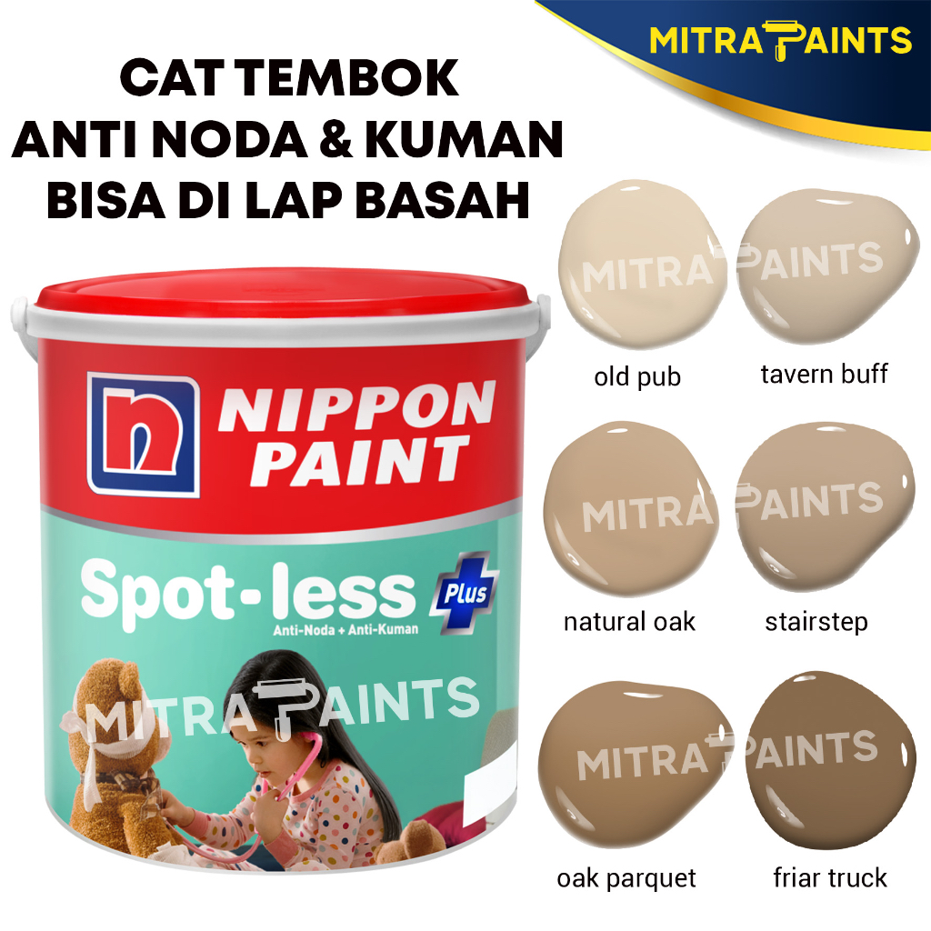 Jual SPOTLESS PLUS 2,5 LITER ANTI NODA / CAT TEMBOK NIPPON PAINT ...