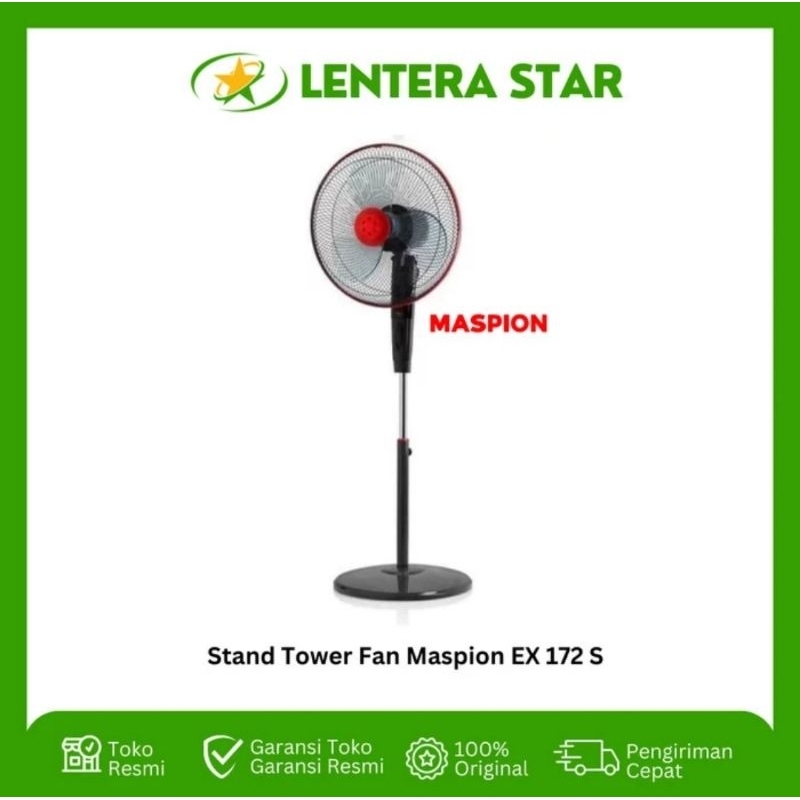 Jual Kipas Angin Berdiri Kaki Bulat / Stand Fan 16 Inch MASPION EX172-S ...