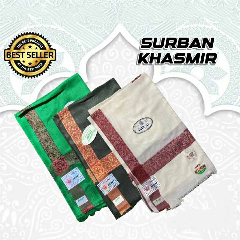 Jual Surban Sorban Hijau Kashmir Bordir Shal Shawl | Shopee Indonesia