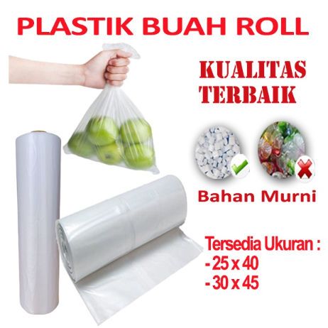 Jual Plastik Pembungkus Buah Plastik Buah Roll | Plastik Fotocopy - 30 ...