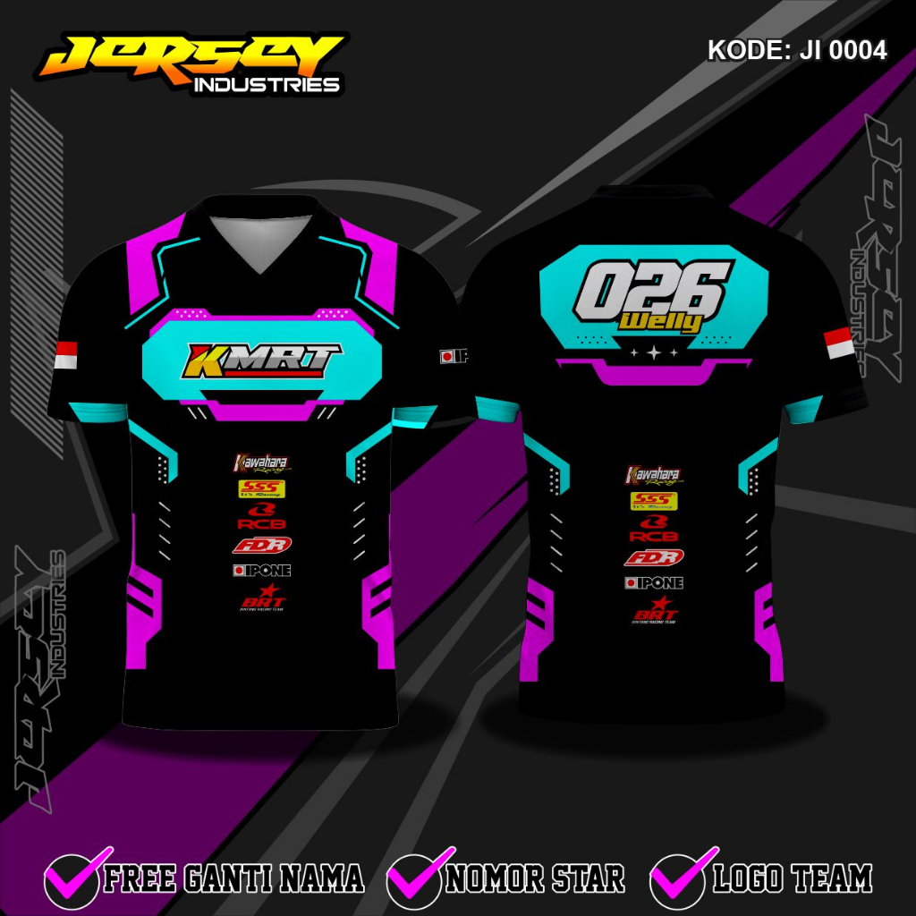 Jual Jersey Racing Fullprinting, Desain Custom (BISA TAMBAH DESAIN ...