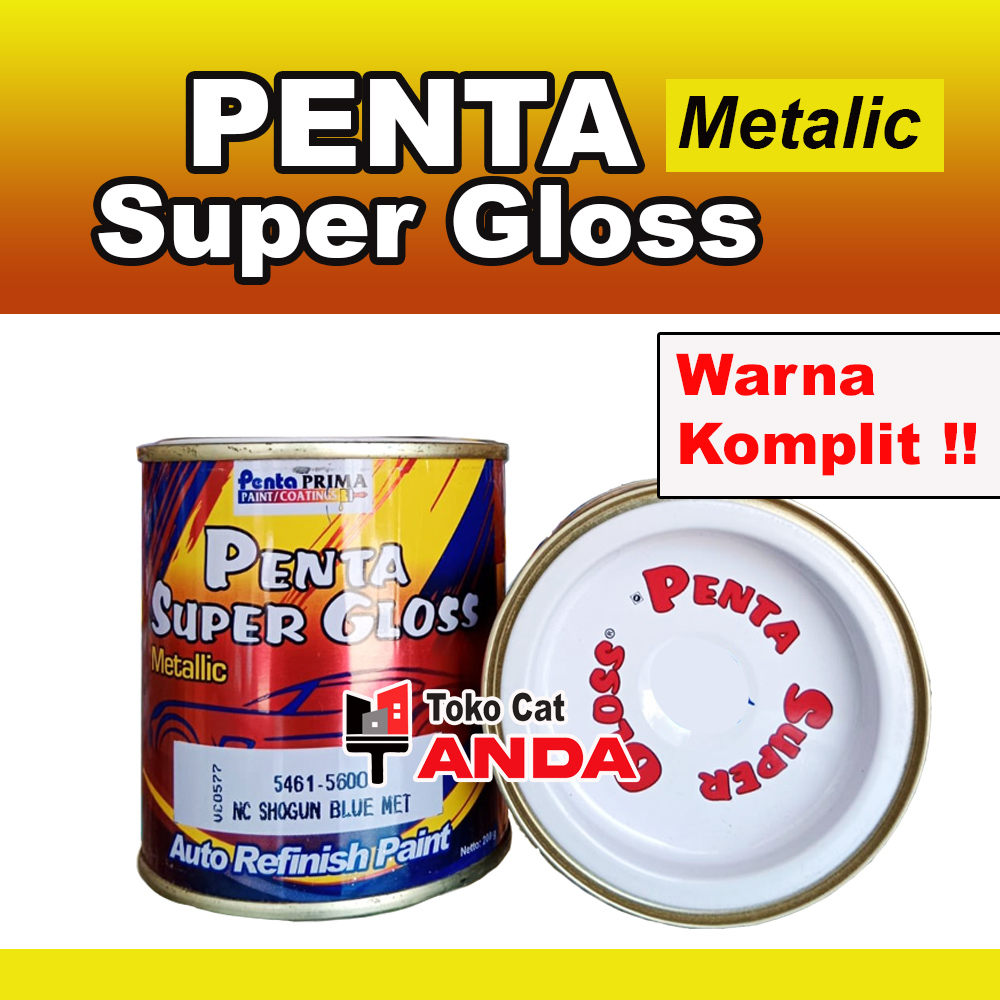 Jual Cat Penta Metalik KOMPLIT - Penta Supergloss Warna Metalik | Shopee Indonesia