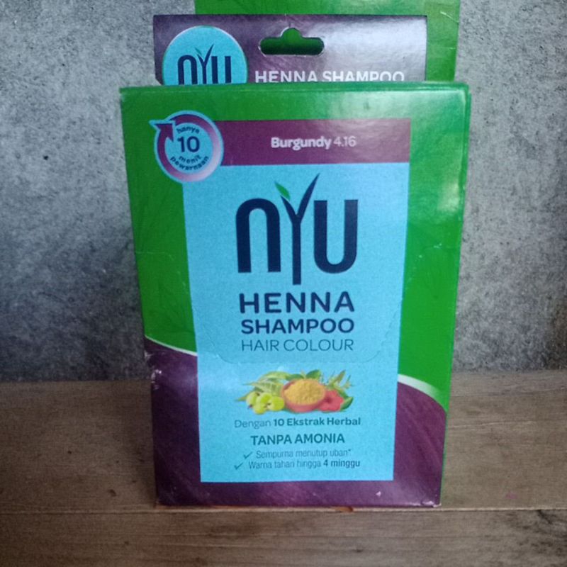 Jual NYU henna shampoo hair colour | Shopee Indonesia