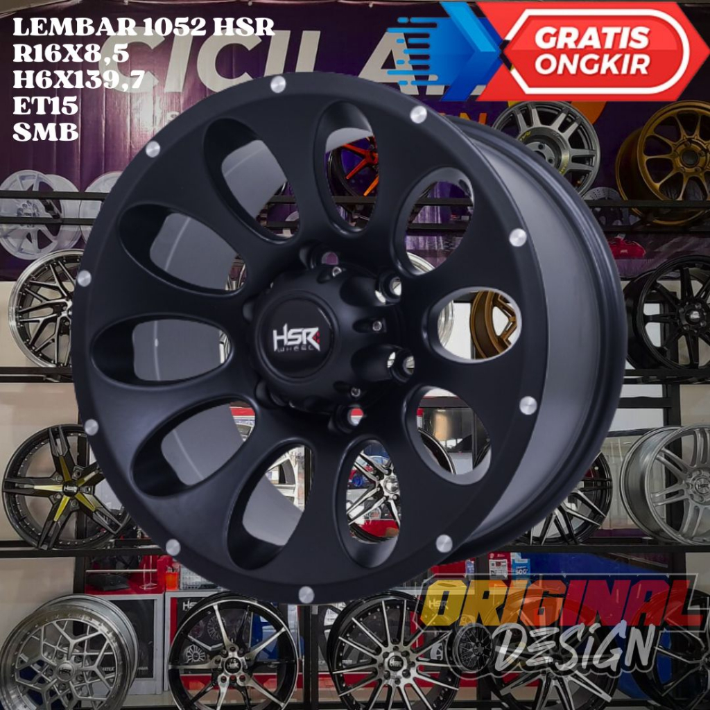 Jual Velg Mobil Ring 16 HSR LEMBAR R16 DMAX , HILUX DC , TRITON , RANGER | Shopee Indonesia