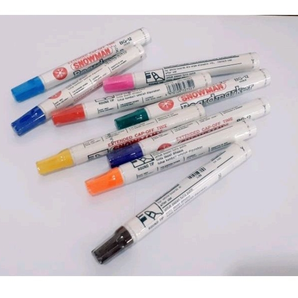 Jual Snowman White Board Marker BG-12. Spidol Papan Tulis Putih ...