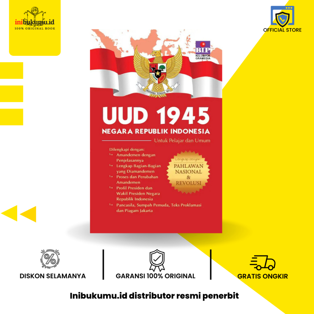 Jual UUD 1945 LENGKAP DENGAN PAHLAWAN NASIONAL & REVOLUSI | Shopee ...