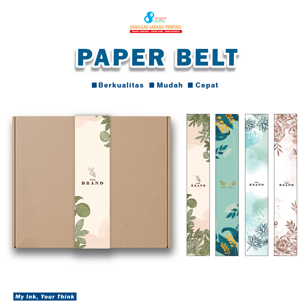 Jual Paper Belt/ Packaging Sleeve Custom ukuran by Request MINIMAL ...