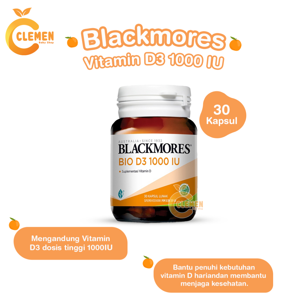 Jual Blackmores Vitamin Bio D3 1000 IU | Shopee Indonesia