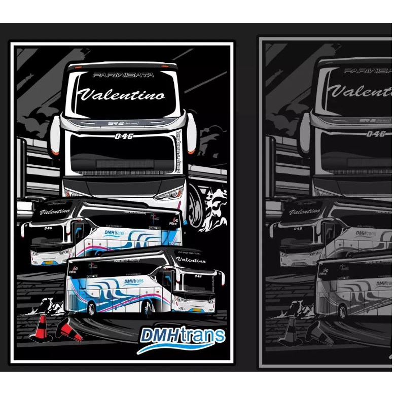 Jual Stiker Bus Mania Bus Artis Basuri Valentino Laser Sticker | Shopee ...