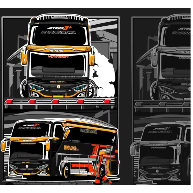 Jual Stiker Bus Mania Bus Artis Basuri Alfatih Laser Sticker | Shopee ...