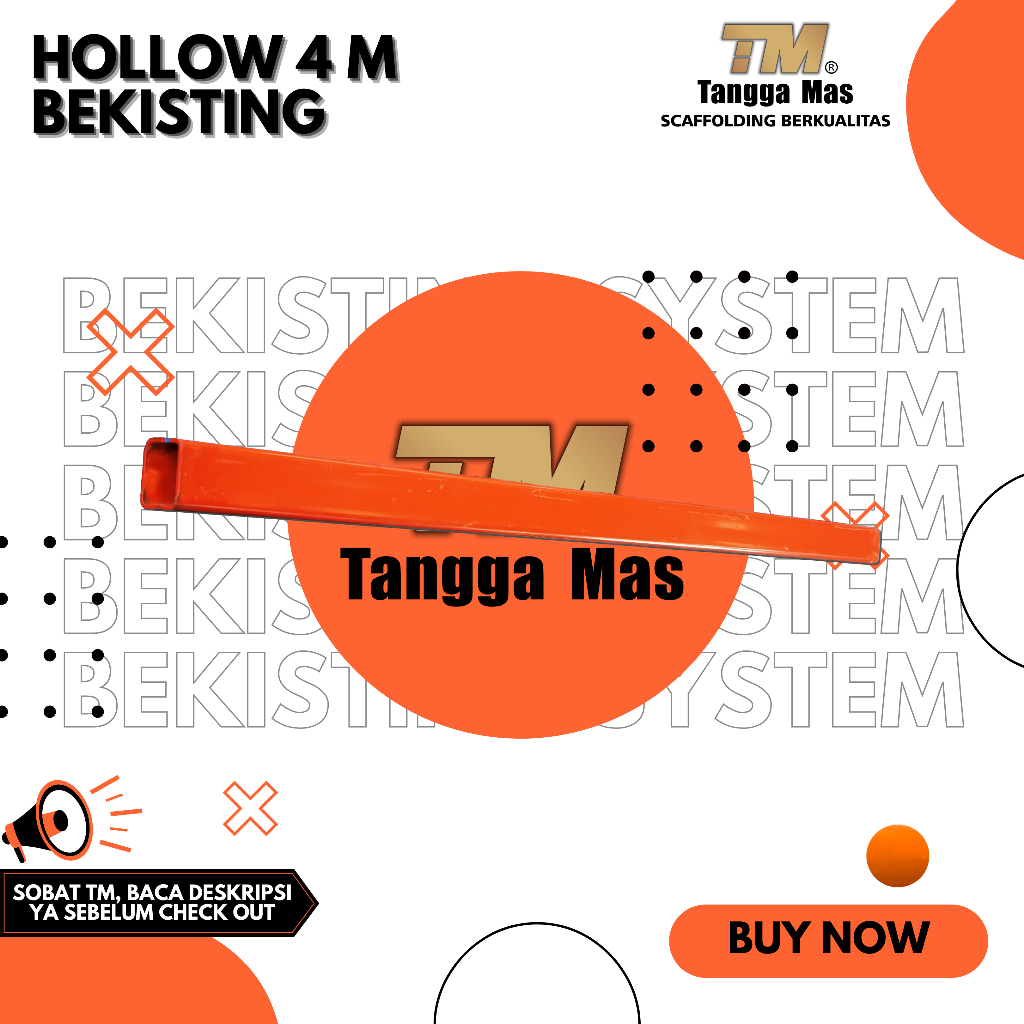 Jual PIPA HOLLOW 1M, 2M, 3M, 4M, 6M UNTUK PROYEK BEKISTING BALOK ...