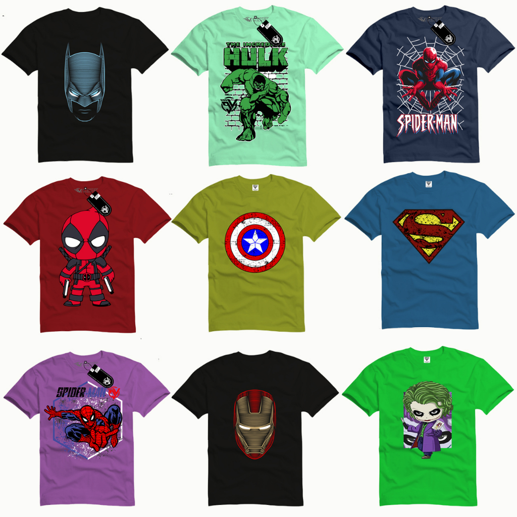 Jual Baju Atasan Anak Laki Laki Marvel Superhero Murah Bahan Katun 30 S ...