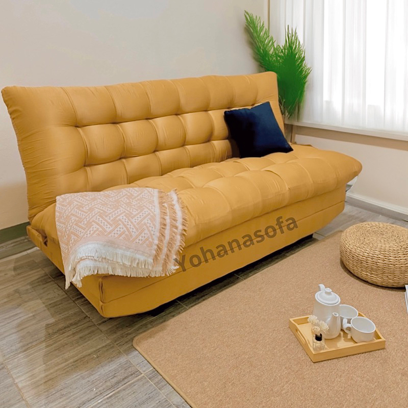 Jual MORGAN sofabed / sofa tidur busa super tebal , sofa bisa di lipat ...