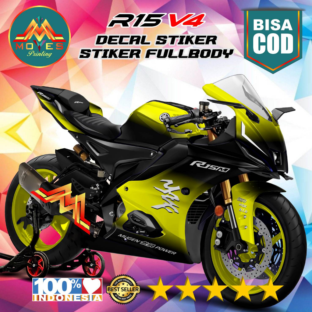 Jual ANTI LUNTUR, decal r15 v4 stiker decal motor yamaha r15 v4 full ...