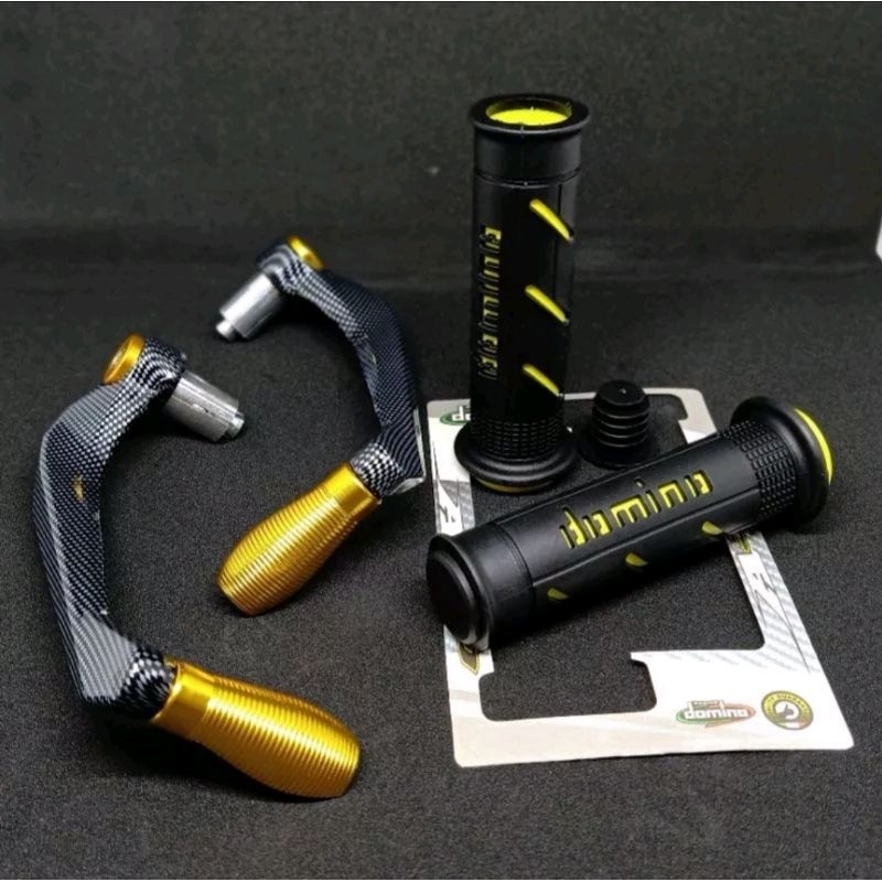 Jual PAKET HANDGRIP DOMINO PLUS PROGUARD CARBON UNIVERSAL VIXION SATRIA ...