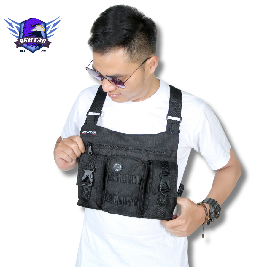 Jual tas rompi dada terbaru akhtar chestbag pria | Shopee Indonesia