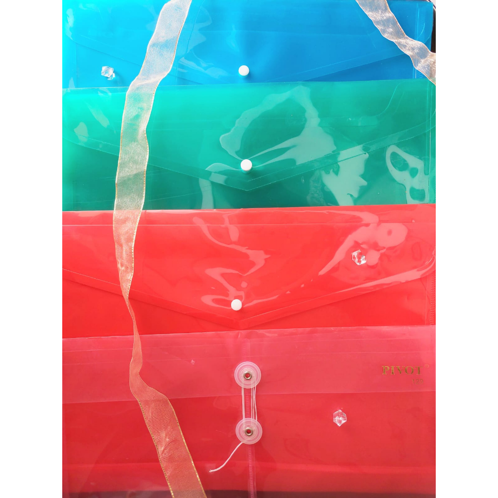 Jual MAP FOLDER KANCING / TALI MAP PLASTIK TRANSPARAN BENING MERK BIG ...