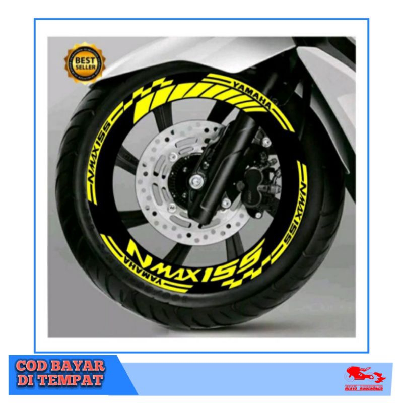 Jual Stiker Velg Roda Motor Yamaha Nmax 2015-2023 Stiker pelek ban Nmax ...