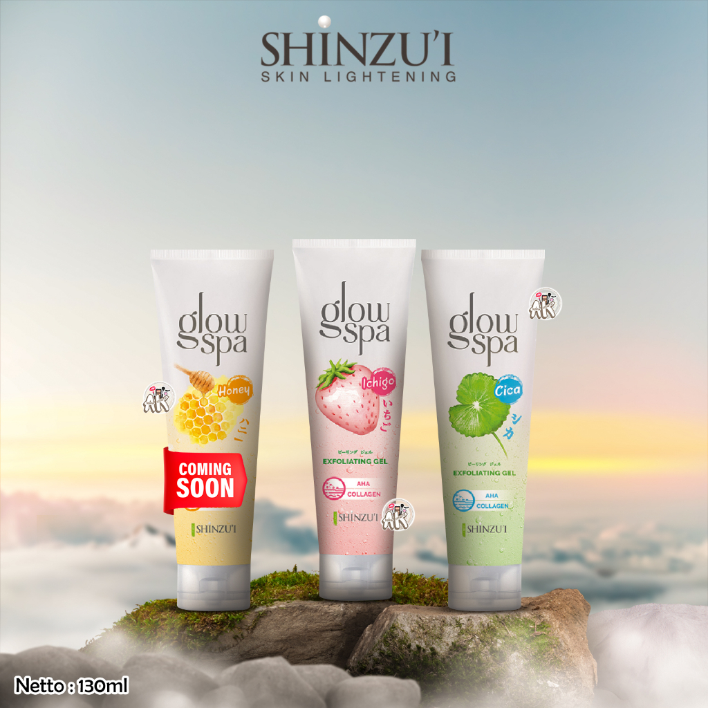 Jual SHINZUI GLOW SPA EXFOLIATING GEL 130ML SERIES ( HONEY / ICHIGO ...