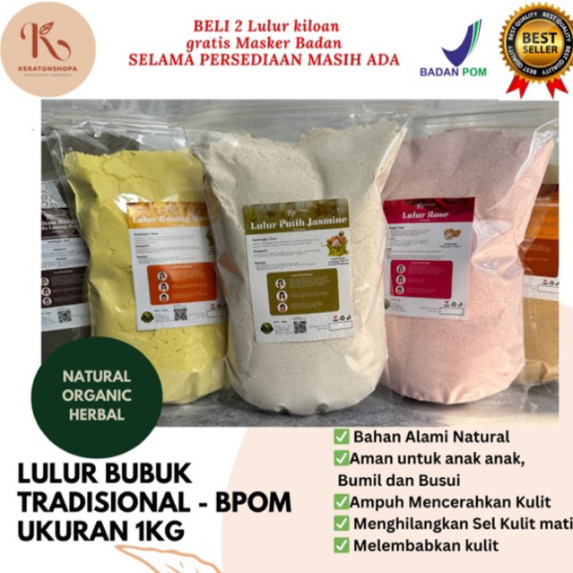 Jual LULUR 1KG/KAYU BANGKAL/ LULUR KILOAN/ LULUR BUBUK/ LULUR ...