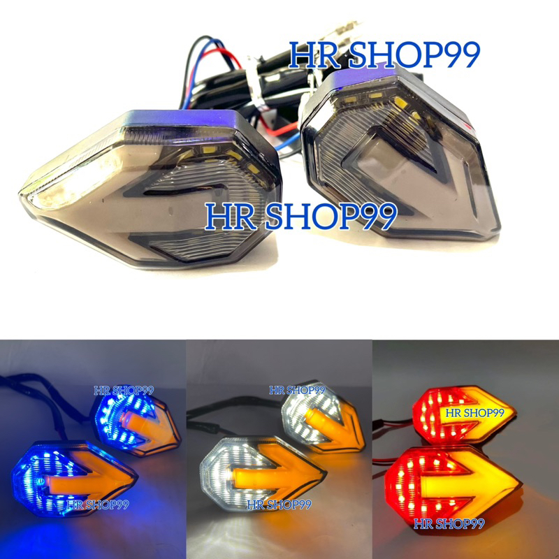 Jual Lampu Sein Tempel Fairing 2 Warna Model Panah Sein Led 2 Warna 2 in 1 Sein dan Senja 039 ...