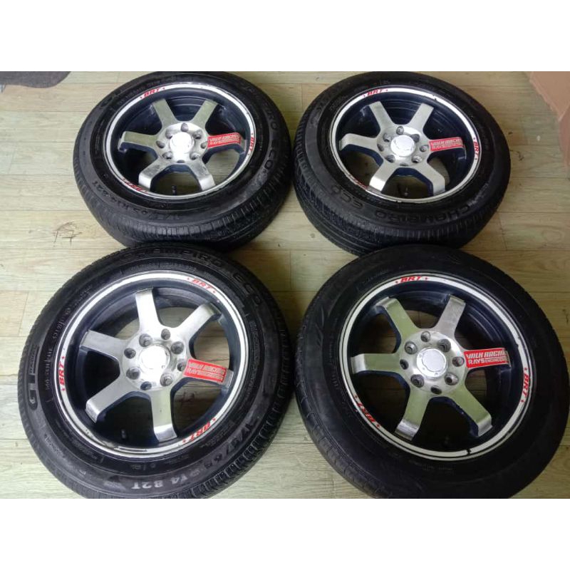 Jual VELG TE37 RING 14 TWOTONE BLACK POLIS COCOK UNTUK AGYA AYLA CALYA SIGRA KARIMUN WAGON ...