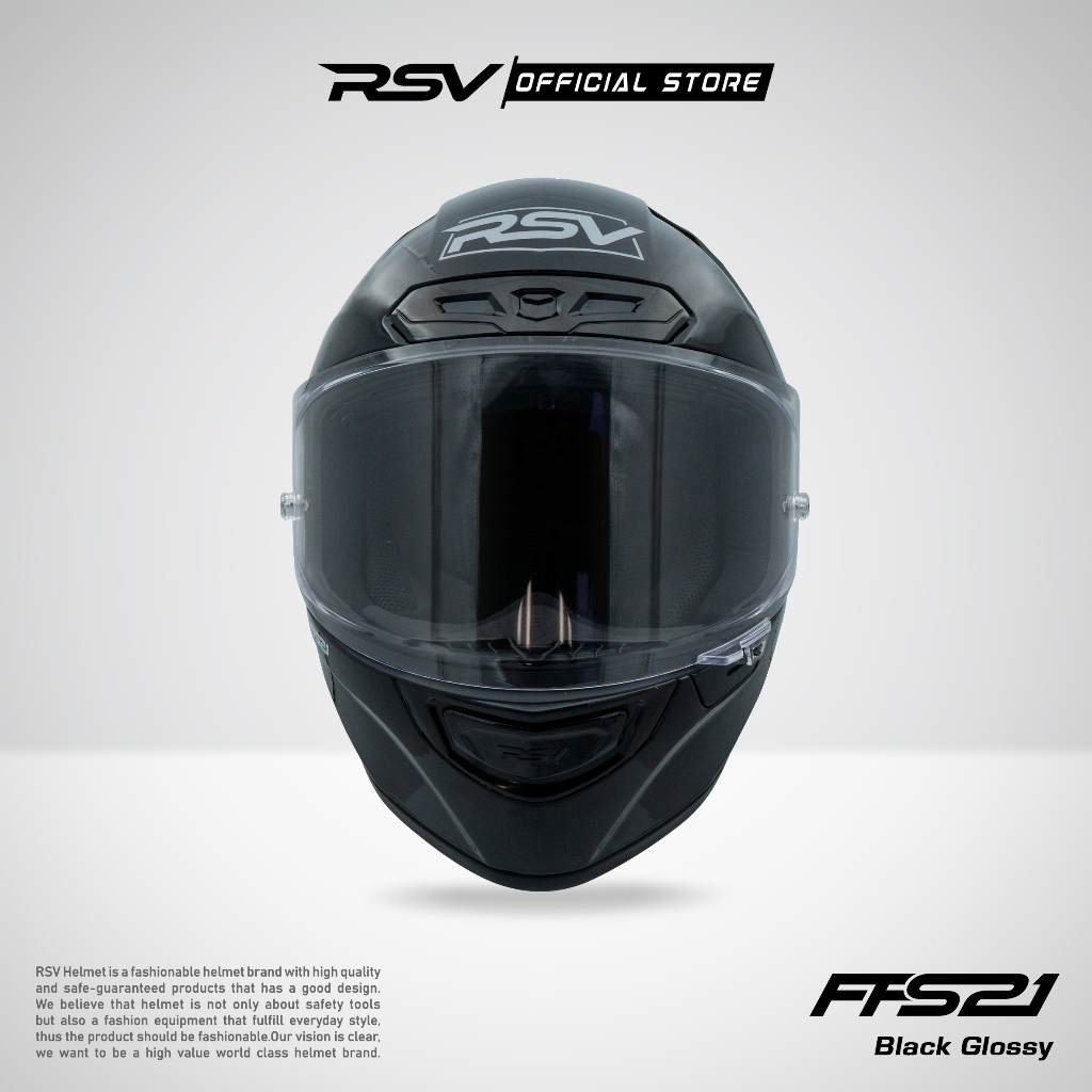 Jual HELM RSV FFS21 BLACK GLOSSY | Shopee Indonesia