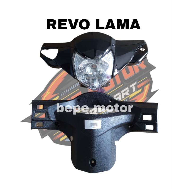 Jual batok fulset honda revo lama revo lancip warna hitam | batok set ...