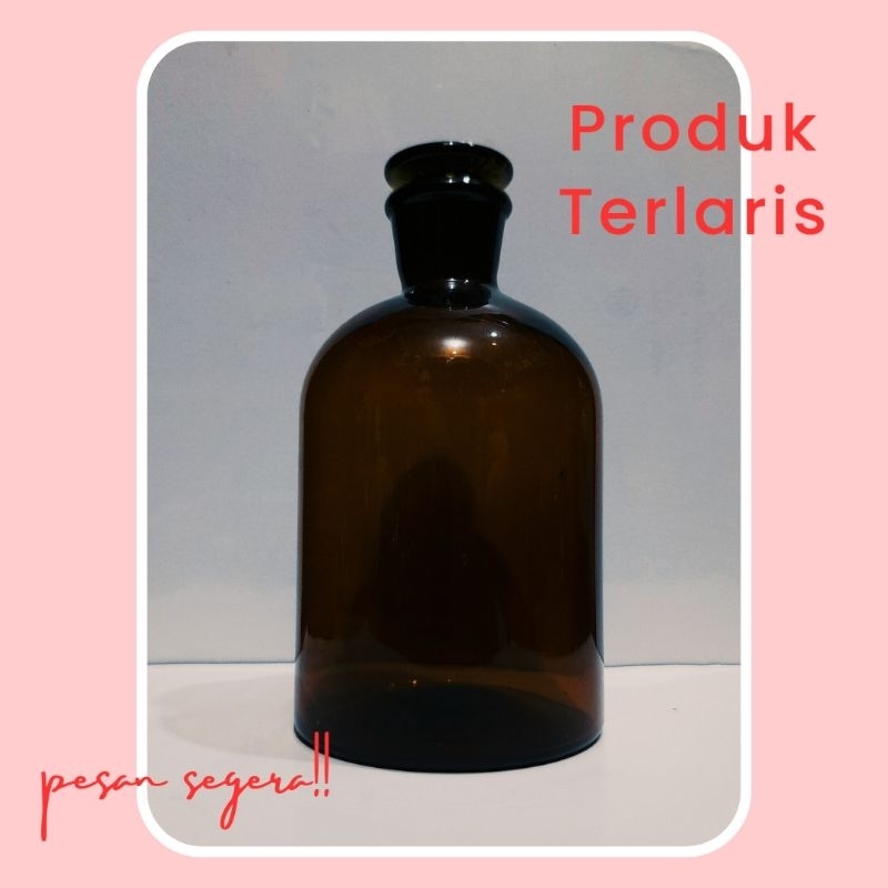 Jual Botol reagent kaca coklat 1000 RRC mulut sempit | Shopee Indonesia